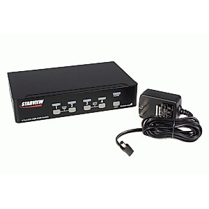 StarTech, DVI USB KVM Switch with Audio - KVM/audio / USB switch - USB - 4 ports - 1 local user
