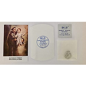 SAINT ANTHONY OF PADUA WITH JESUS CHILD OVAL SHAPE MEDAL - 100% MADE IN ITALY - THE PATRON SAINTS MEDALS (St.Anthony Round Shape)