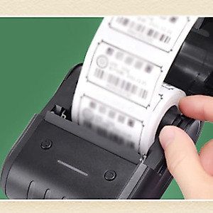 ZSEDP New Label Printer Thermal Label Tape Roll Label Sticker Inkess Label Maker