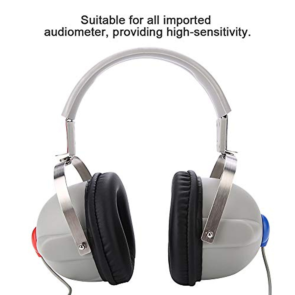 Focket Audiometer Headphone, Professional High-Sensitivity 3dB Audiometric Hearing Screening Headphone Air Conduction Audiometer Intelligent Hearing Tester, Easy to Use for School and Hospital