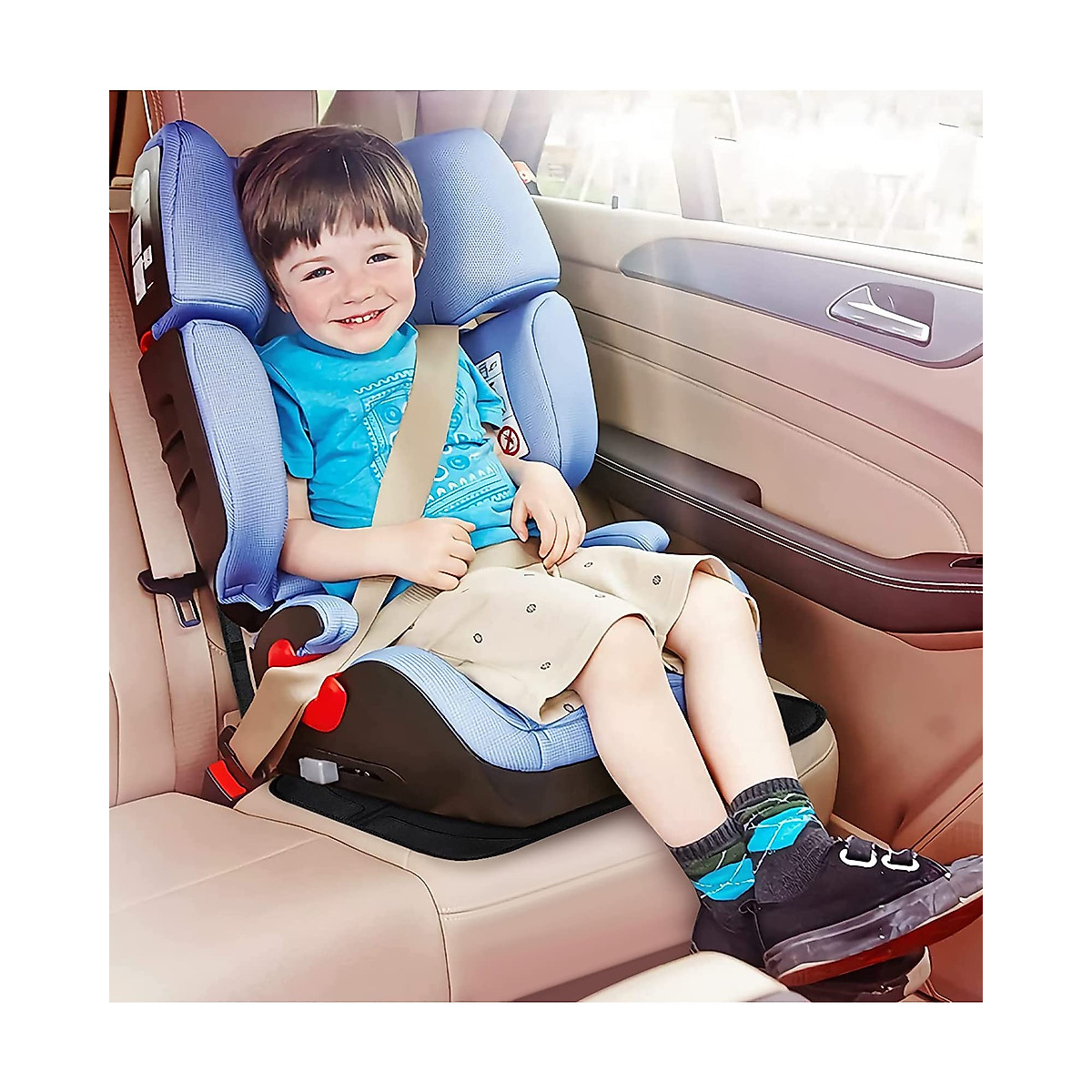 YaKuss Car Backseat Organizer,Kick Mats Back Seat Protector with Touch Screen Tablet Holder,9 Storage Pockets, Waterproof Car Back Seat Organizer for Kids, Car Travel Accessories (1.0 Black, 1PC)