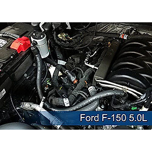 J&L Oil Separator Co. 3.0 Oil Separator Compatible with the 2011-2024 F-150 2.7L/3.5L/5.0L; '18-'21 Expedition Passenger Side (Silver)