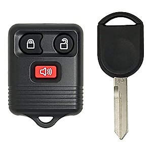 Keyless2Go Replacement for Keyless Entry Car Key Fob Vehicles That Use 3 Button CWTWB1U331, Self-programming with New Uncut 80 Bit Transponder Ignition Car Key H92 H84 H85