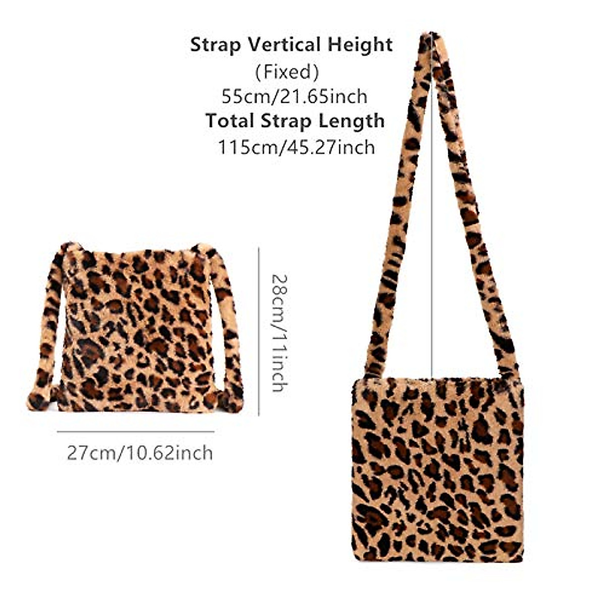 Ovida Cute Fuzzy Purse Y2K Fluffy Shoulder Bag Plush Furry Tote Bag Aesthetic Fairy Grunge Purse Y2K Accessories