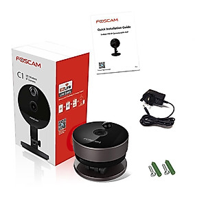 Foscam C1 HD 720P WiFi Security IP Camera with iOS/Android App, Super Wide 115° Viewing Angle, Night Vision Up to 26ft, PIR Motion Detection