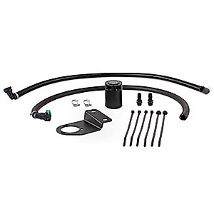 Mishimoto MMBCC-RGR-19PBE Baffled Oil Catch Can Fits Ford Ranger 2019-2021 Black