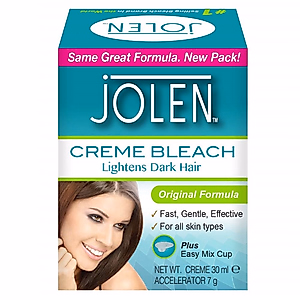 Jolen creme bleach lightens dark hair 30ml (6 Pack)