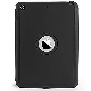 AICase iPad 9.7 Case 2018 iPad 6th Generation Case/2017 iPad 5th Generation Case,Heavy Duty Waterproof Shockproof Triple Layer Defense with Stylus for iPad 9.7 5th/6th Generation (Black)