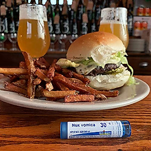 Boiron Nux Vomica 30C Homeopathic Medicine for Hangover Relief, Upset Stomach, Nausea, and Overindulgence of Food or Drink - 3 Count (240 Pellets)