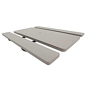 Lifetime 22119 Folding Picnic Table, 6 Feet, Putty