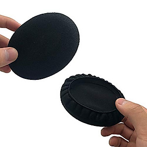 Tvoip 2pairs/4pcs Universal Stretchable Headphone Cover Washable Ear Cup Covers Fabric Headset Ear Pad Cover On-Ear Headphones Earpads (3.54"-4.33"(9-11cm))