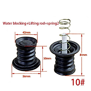 MiJob Washing Machine Water Blocking Water Seal Drainage Drain Valve Rubber Pad Plug Drain Valve Core Spring