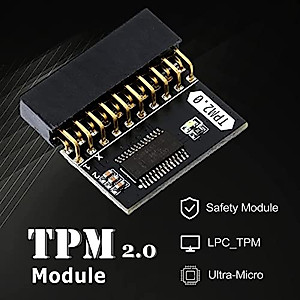 20Pin Encryption Security Module, Perfect Replacement PCB Material Standalone Crypto Processor TPM 2.0 Encryption Security Module Practical for Home