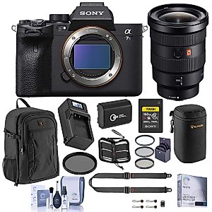 Sony Alpha a7S III Mirrorless Camera with 16-35mm f/2.8 Lens Bundle 160GB CFexpress Card, Backpack, Extra Battery, Charger, Neck Strap, Filter Kit and Accessories