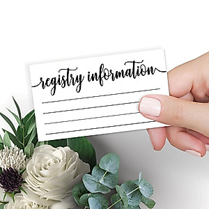 50 Registry Cards - Baby Shower or Bridal Shower - Invitation Inserts