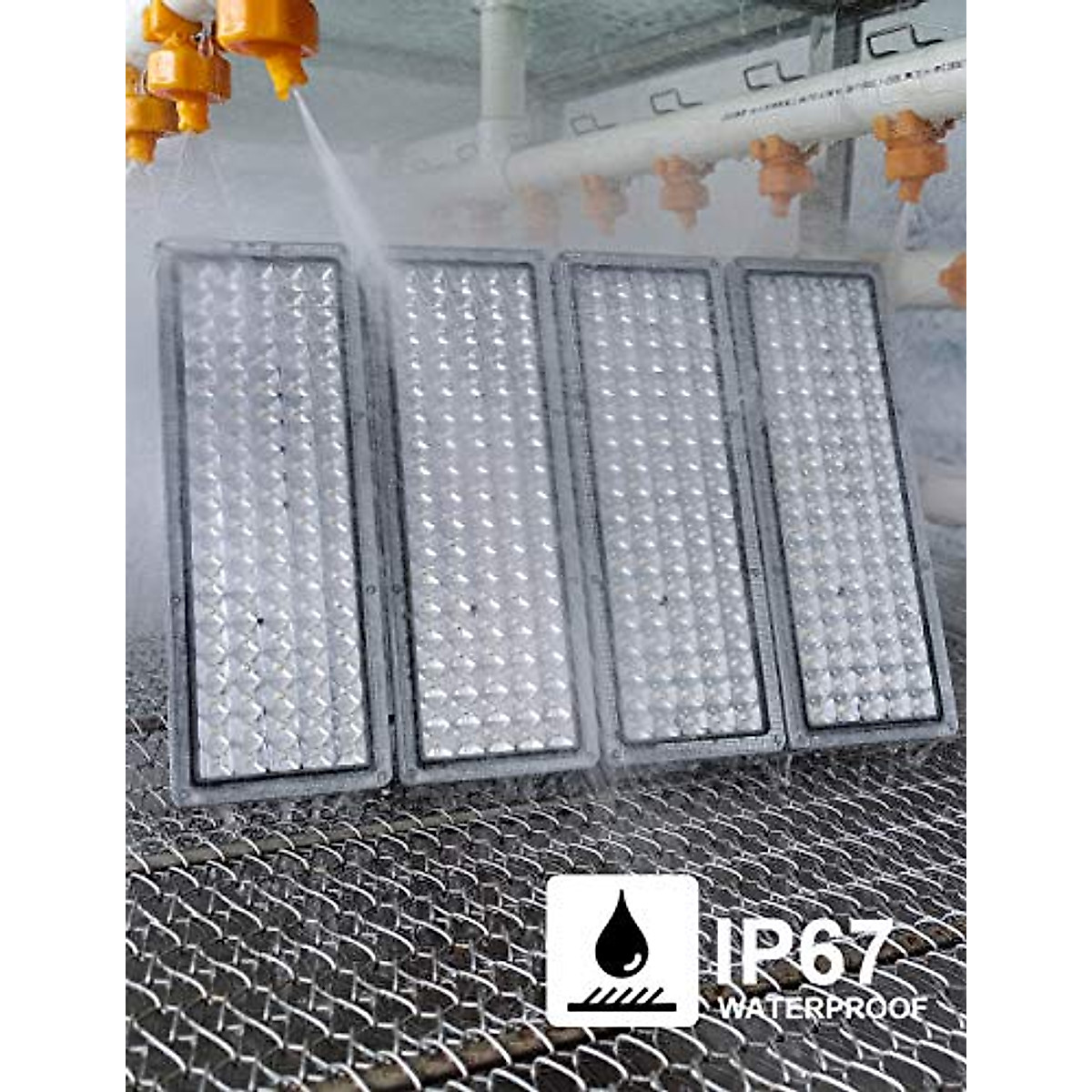 Kekeou Stadium Lights LED Flood Light Outdoor Field Lights 400W Exterior 44000LM 6500K IP67 Waterproof Adjustable Lighting Arena Lights