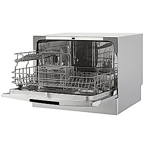 Danby DDW631SDB Countertop Dishwasher with 6 place Settings and Silverware Basket, LED Display, Energy Star