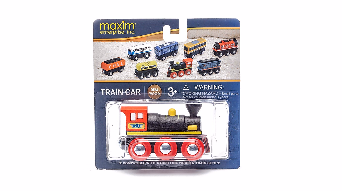 Maxim Enterprise Wooden Train Engine for Thomas & Friends & Brio Sets