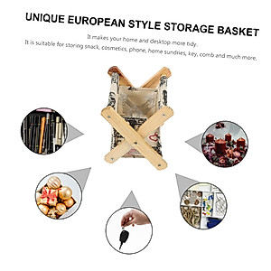 Fabric Basket Small Plastic Storage Box Storage Bins for Collapsible Bookshelves Cube Storage Organizer Fabric Storage Cubes Wicker Foldable Stationary Holder Desktop Basket