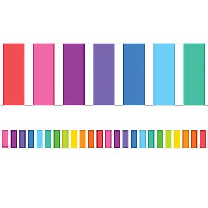 Colorful Stripes Straight Border Trim