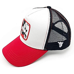 WYZQ Cartoon Dad Hat Cowboy Hat Trucker Hat Retro Men's Women's Baseball Cap for Outdoor Sports Hat (Red)