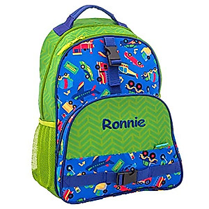 DIBSIES Personalized Trendsetter Backpack (Cars, Trucks, Planes, & Trains) Medium