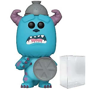 POP Disney Pixar: Monsters Inc. 20th - Sulley with Lid Funko Pop! Vinyl Figure (Bundled with Compatible Pop Box Protector Case), Multicolored, 3.75 inches