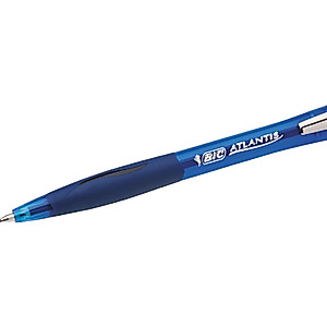 BIC Atlantis Original Retractable Ball Pen, Medium Point (1.0 mm), Blue, 2-Count, 13472