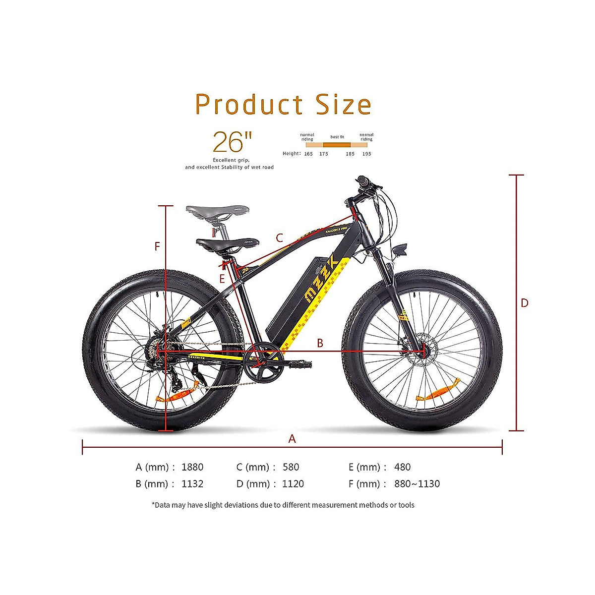 MZZK BIKE BAFAGN 750W Motor Electric Bike for Adults Fat Tire 7-Speed Powerful Mountain E-Bike with 48V Lithium Battery and Multi-Function Display, Black