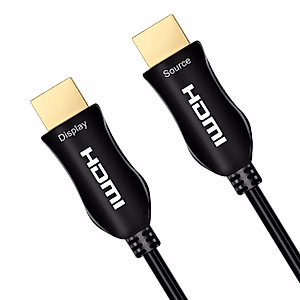 iBirdie 4K Fiber Optic HDMI Cable 200 Feet, 62 Metre, Work on Full 4K 60Hz HDR, HDCP 2.2, 1440p 144Hz, 18Gbps High Speed Ultra HD, Directional Active Cord Compatible for Apple-TV Ps4 Xbox