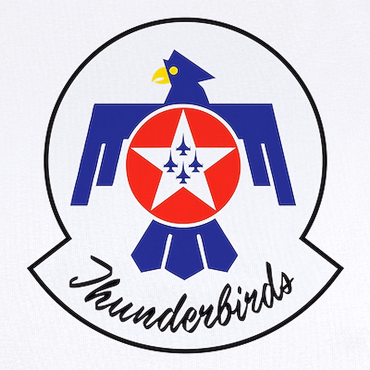 CafePress U.S. Air Force Thunderbirds Baby Light Bodysuit Cute Infant Bodysuit Baby Romper Cloud White