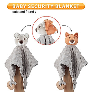 Donty-Tonty Baby Blanket with Stuffed Animals Easter Baby Gift -Security Snuggle Blanket Lovie Soft Lovey Plush Toy for Babies, Infant, Newborn, Toddler, Baby for Girls and Boys