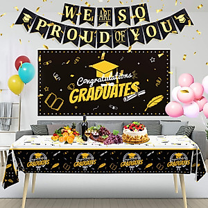 Graduation Decorations 2022, Graduation Banner Graduation Backdrop Graduation Party Supplies 2022 Graduation Table Cover Graduation Sign Graduation Gifts