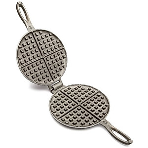 Rome Industries Old Fashioned Waffle Cast Iron, Black