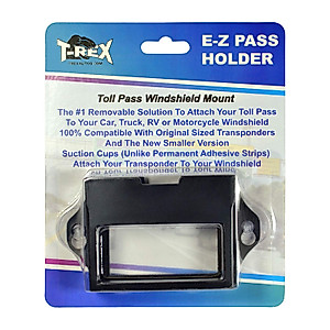 USCAN 3013100601 Black EZ Pass Toll Tag Holder, 1 Pack