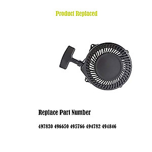 WFLNHB Recoil Rewind Pull Starter Replacement for Briggs Stratton 497830 135202 135212 135232