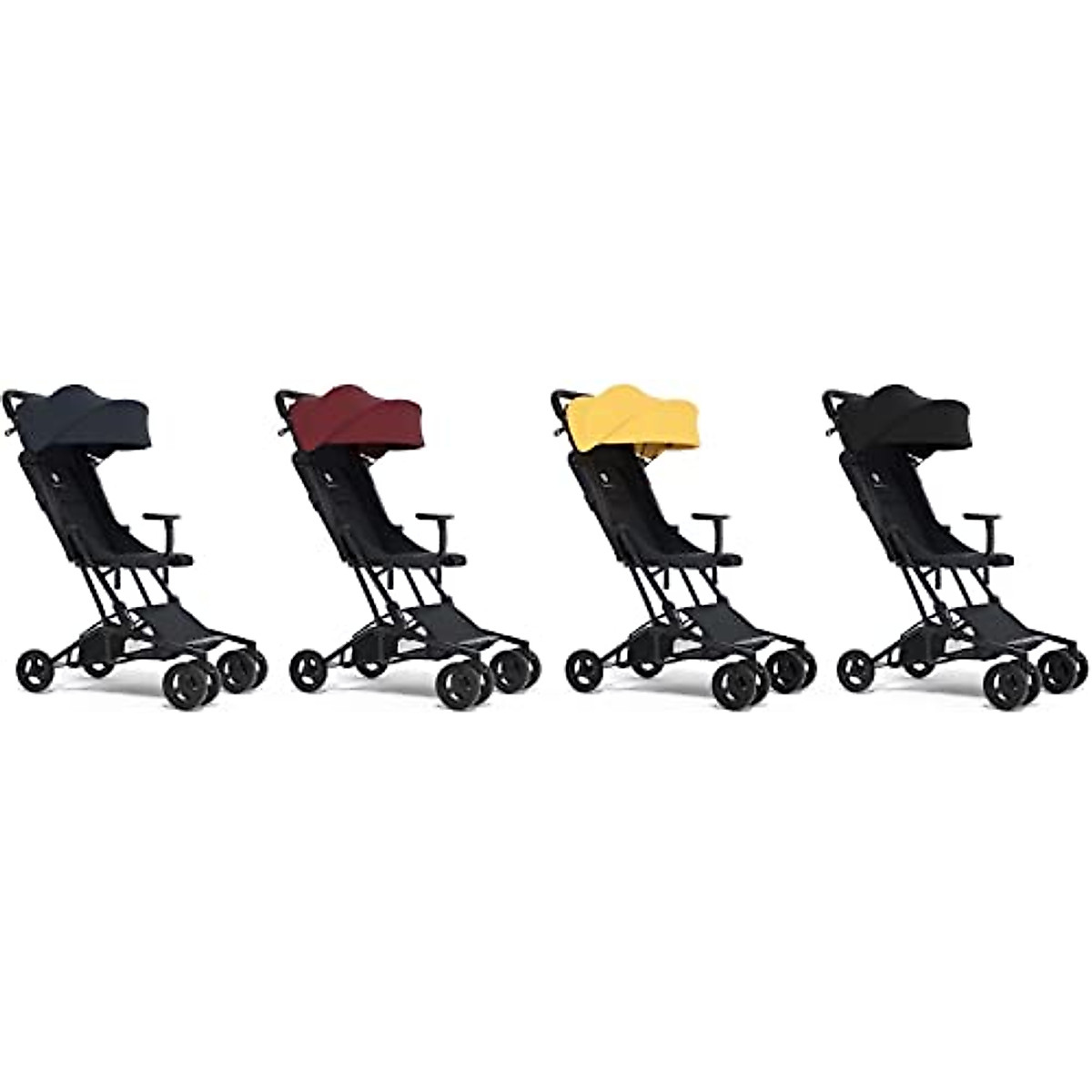 ShaHa Lightweight Stroller – Baby Travel Stroller for Toddlers – Foldable Compact Stroller for Travel, Airplane Stroller has Swivel Front Wheels, 1-Step Brake, Sun Canopy and Reclining Backrest