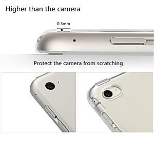 iCoverCase for iPad Mini 4 Case, Ultra-Thin Silicone Back Cover Clear Plain Soft TPU Gel Rubber Skin Case Protective Shell for iPad Mini 4 7.9" (Clear)