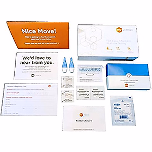 myLAB Box Food Sensitivity Test Kit for Adults - Measures IgG Antibodies for 96 Foods - CLIA Certified Labs - Food Intolerance Blood Collection Health Test Kit for Women & Men