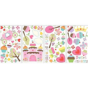 RoomMates RMK1605SCS Happi Cupcake Land Peel and Stick Wall Decals
