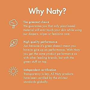 Eco by Naty Maternity Pads for Women - Pregnancy and Postpartum Pads for Maternal Care and Recovery, Absorbent Pads for Leak Protection (10 Count)