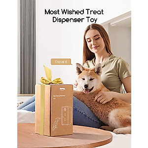 faroro Dog Camera with Treat Dispenser, 2.4G WiFi Pet Camera with Two Way Audio and 1080P Full HD Night Vision for Treat Tossing and Monitoring Your Pet Remotely