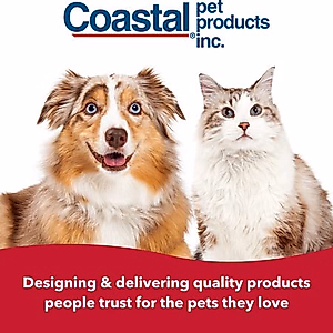 Coastal Pet Safari Dog Double Row Flea Comb - Helps Dry Skin - Dog Flea Comb for Flea Prevention and Detection in Pets with Short and Long Hair - One Size