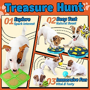 Forfon 9 Pack All-Around Dog Puzzle Toy Set - Interactive Dog Enrichment Toys Mentally Stimulating Toys for Small to Medium Smart Dogs with Dog Lick Mat & Treat Balls