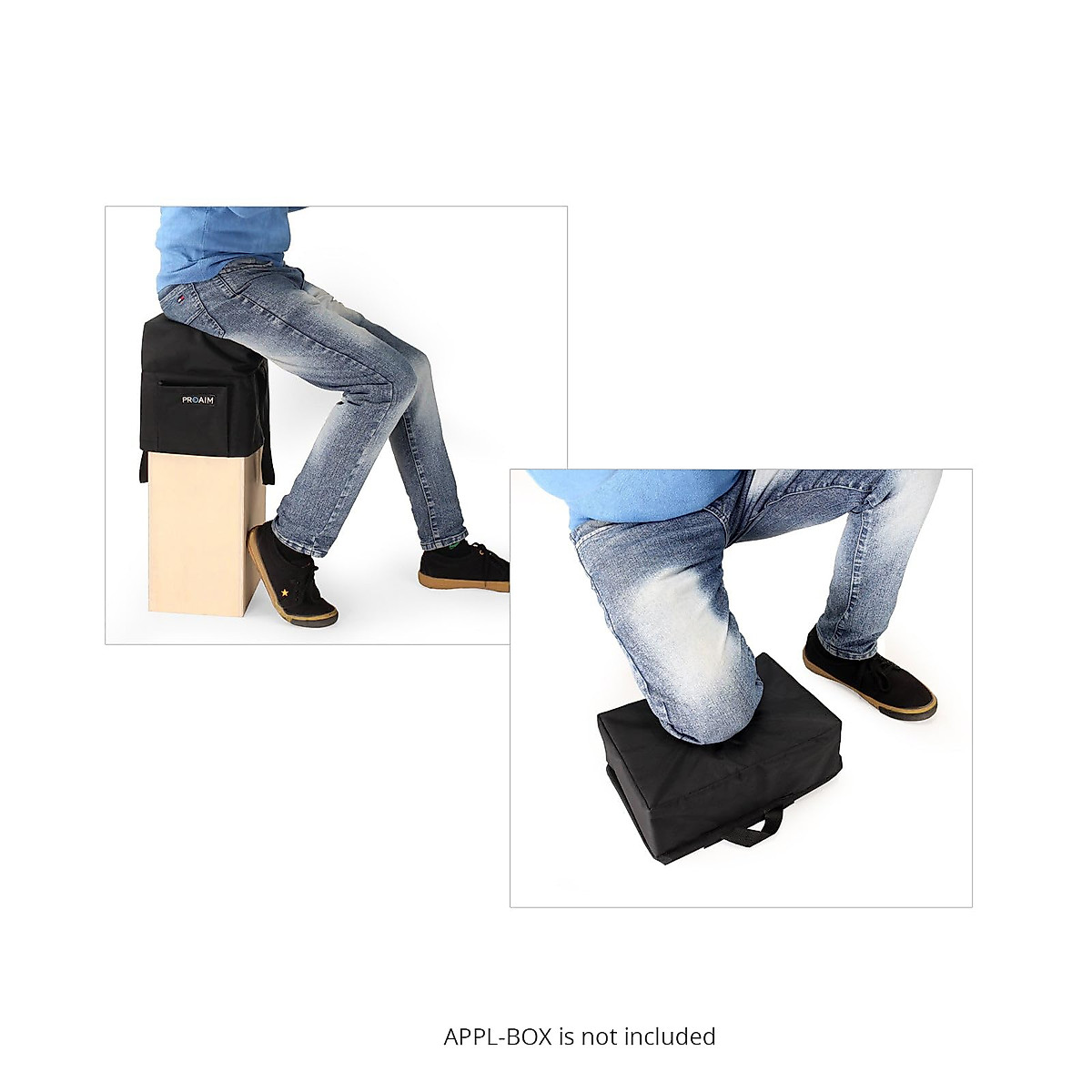 PROAIM Comfort Cushion Seat for Vertical Apple Box. Turns The Hard Box into a Comfy Chair. Give Your Crew The Comfort They Deserve. Soft, Durable and Easy to Carry (AB-FL-VCN)