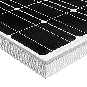 SUNGOLDPOWER 200 Watt 12V Monocrystalline Solar Panel Module Kit, High Efficiency Module PV Power Charging Battery, Portable LCD Solar Panel Controller for RV, Boats, Camper, Marine,Off-Grid System