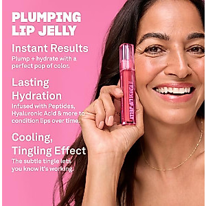 BABE ORIGINAL Glow Plumping Lip Jelly For Thicker Lips - High Shine Lip Gloss for Moisturizing, Hydrating and Soothing Lips, Mauve