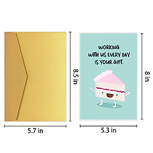 Work Friend Birthday Card, Funny Office Birthday Card, Boss Birthday Card, Birthday Gift for Work Bestie, Colleague, Work Mate