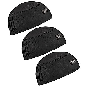 Ergodyne unisex adult 3-pk Cap, Black, One Size US