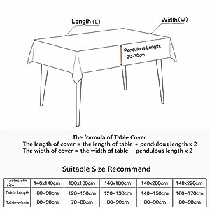 AMZALI Washable Cotton Linen Tablecloths Fabric Tassel Tablecloth Dust-Proof Table Cover for Kitchen Dinning Tabletop Home Decoration Everyday Use (Square, 55 x 55 Inch, Linen)